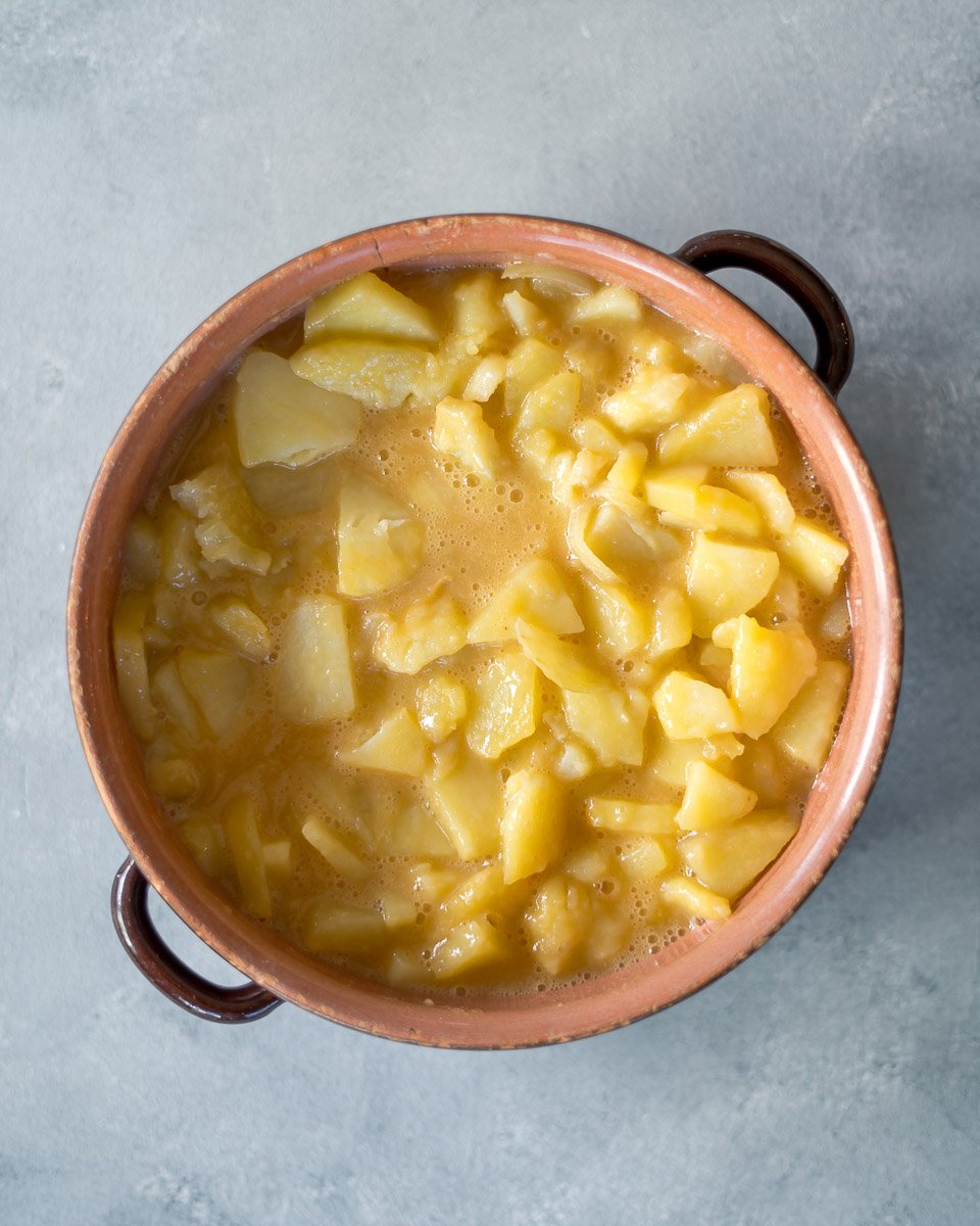 Spanish Omelette - Tortilla de Patata - Six Hungry Feet