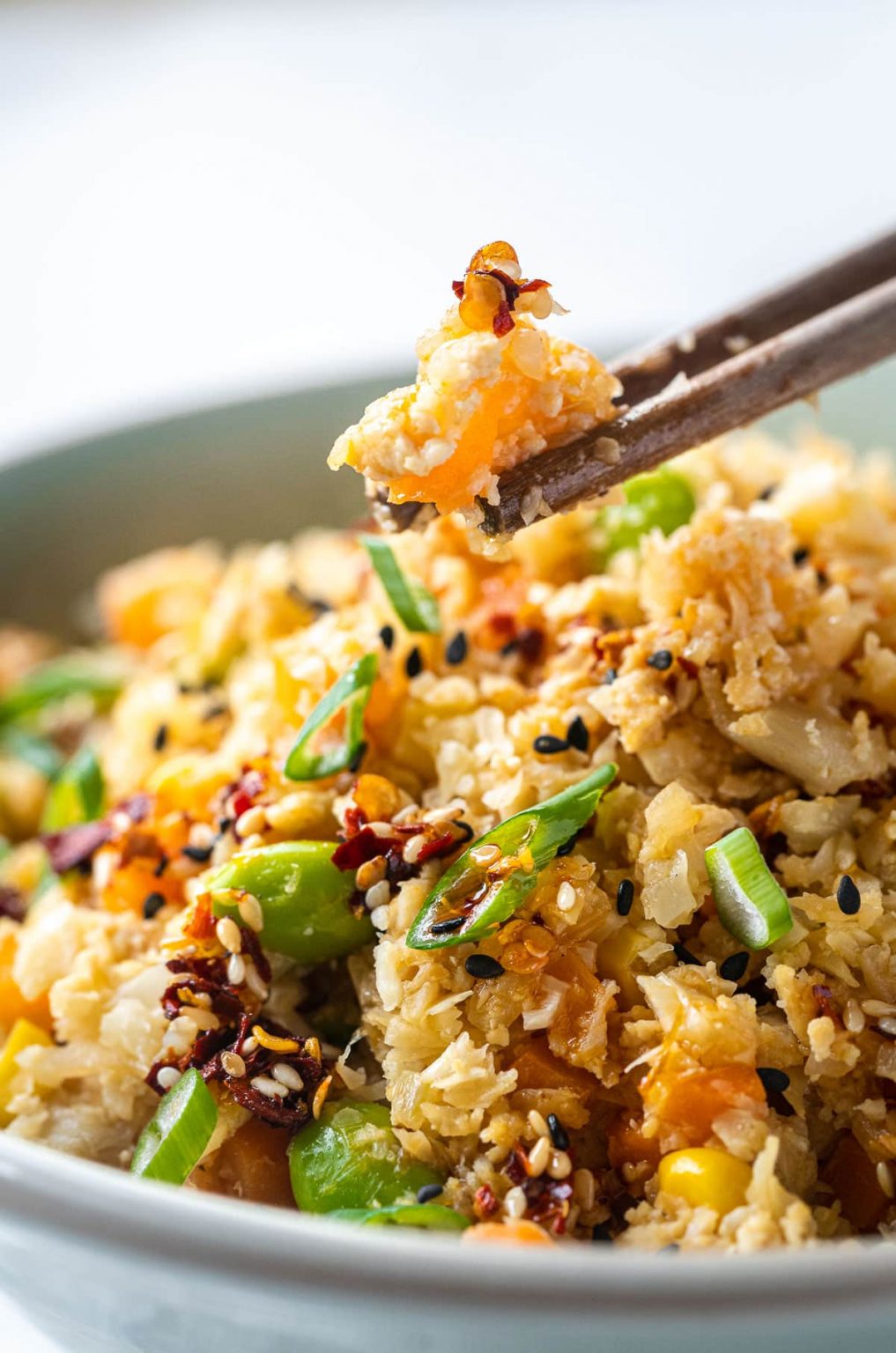 Vegan Cauliflower Fried Rice - Six Hungry Feet - Recipes