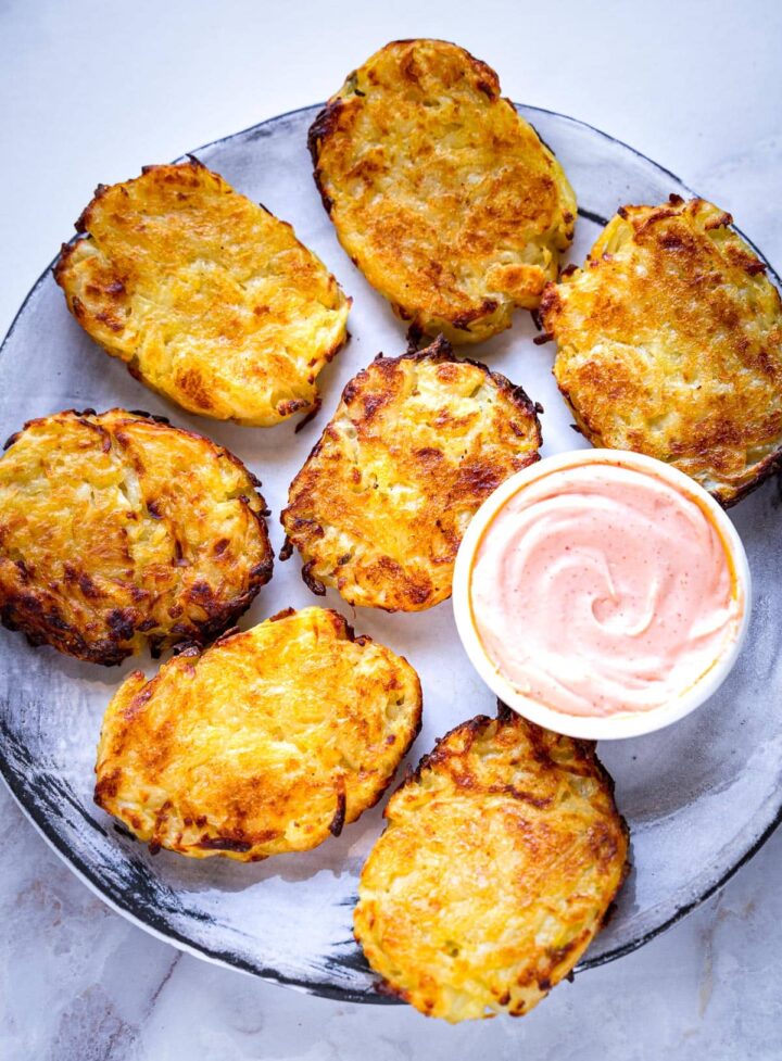 Oven-Baked Vegan Hash Browns - Six Hungry Feet