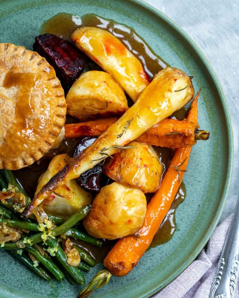 Festive Roasted Root Vegetables - Six Hungry Feet