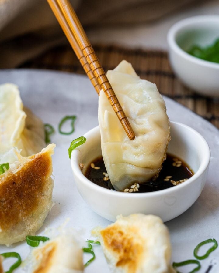 The Best Vegan Gyozas - Six Hungry Feet - Appetizer