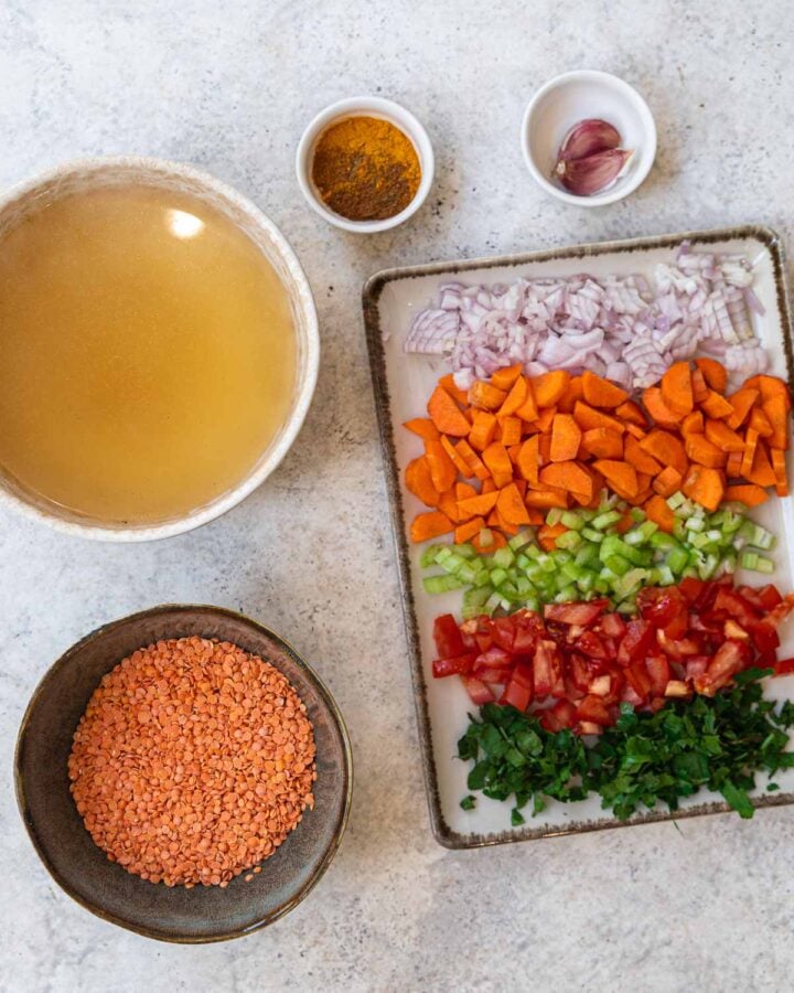 Arabic Lentil Soup - Six Hungry Feet