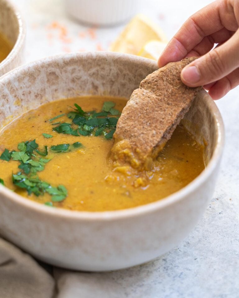 Arabic Lentil Soup - Six Hungry Feet