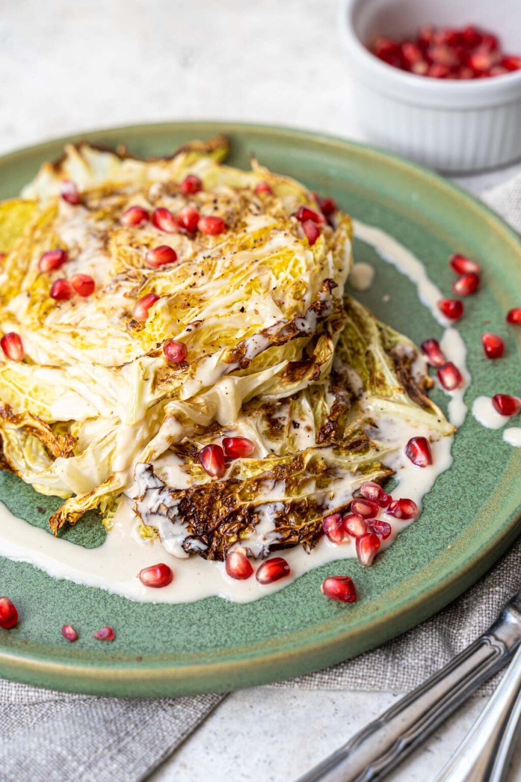 Easy Roasted Cabbage Steaks - Six Hungry Feet