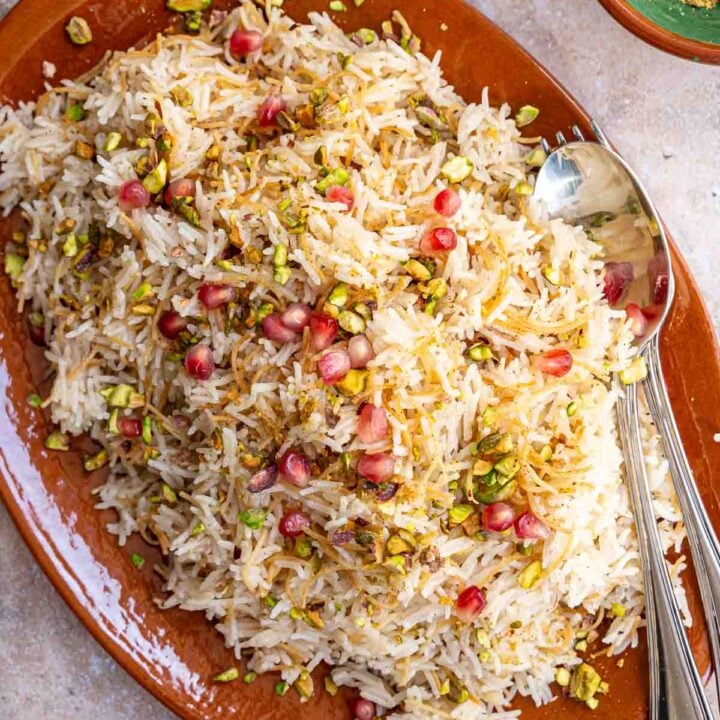 Lebanese Rice with Vermicelli - Six Hungry Feet