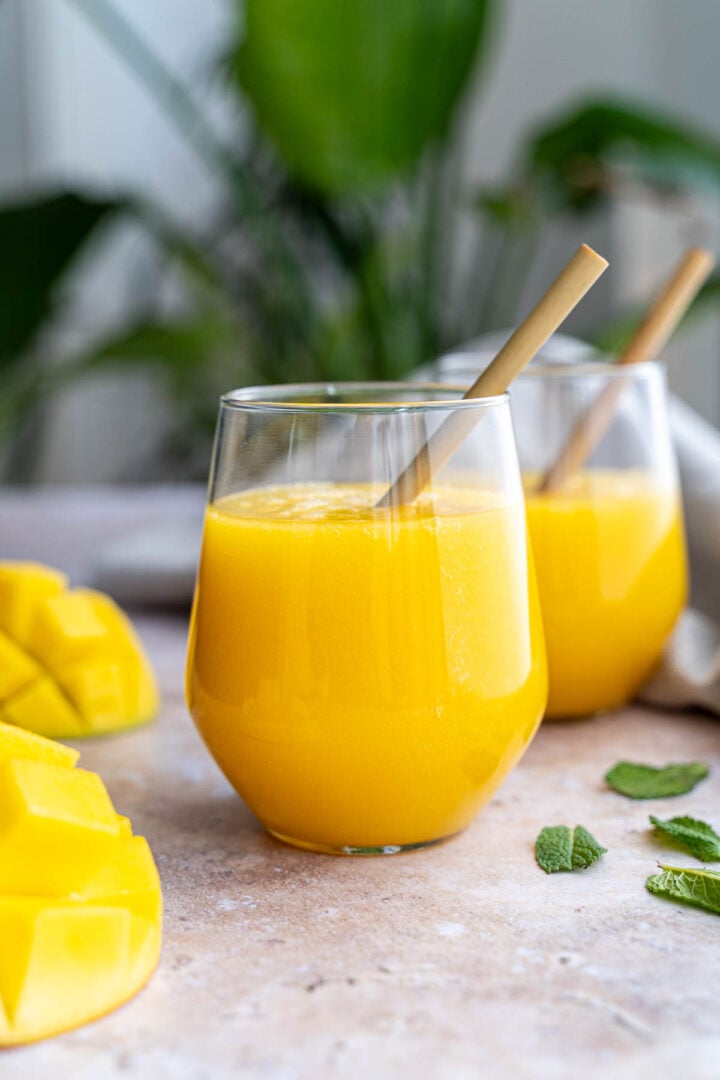 Fresh Homemade Mango Juice - Six Hungry Feet