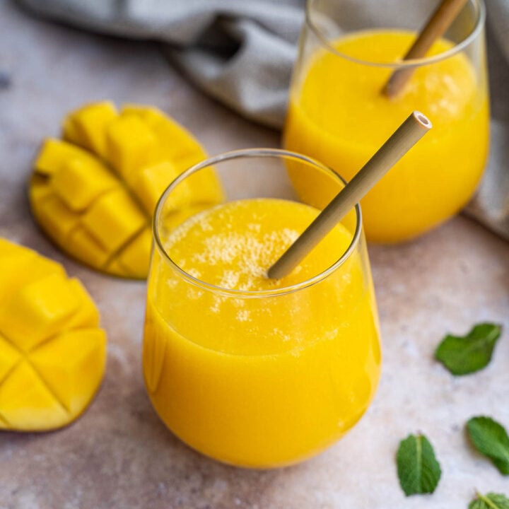 Fresh Homemade Mango Juice - Six Hungry Feet