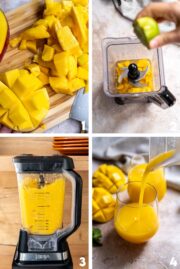 Fresh Homemade Mango Juice - Six Hungry Feet