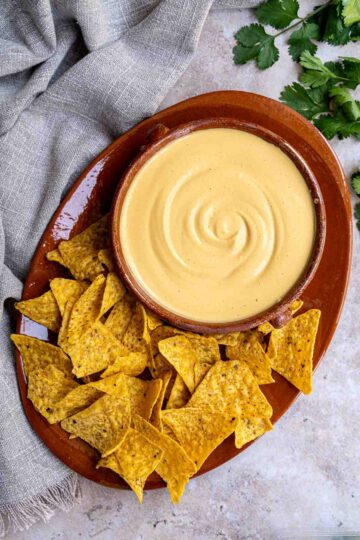 5-Minute Vegan Queso - Six Hungry Feet