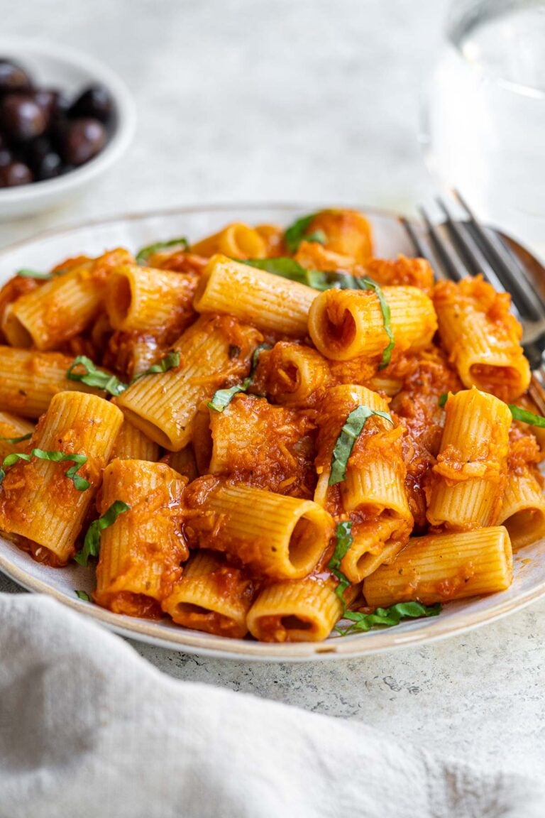Sweet Potato And Tomato Pasta - Six Hungry Feet